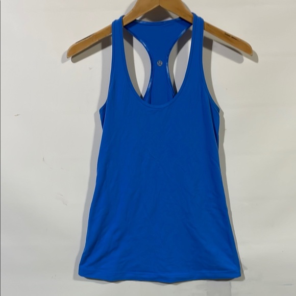 lululemon athletica | Tops | Lululemon Athletica Blue Racerback Tank ...